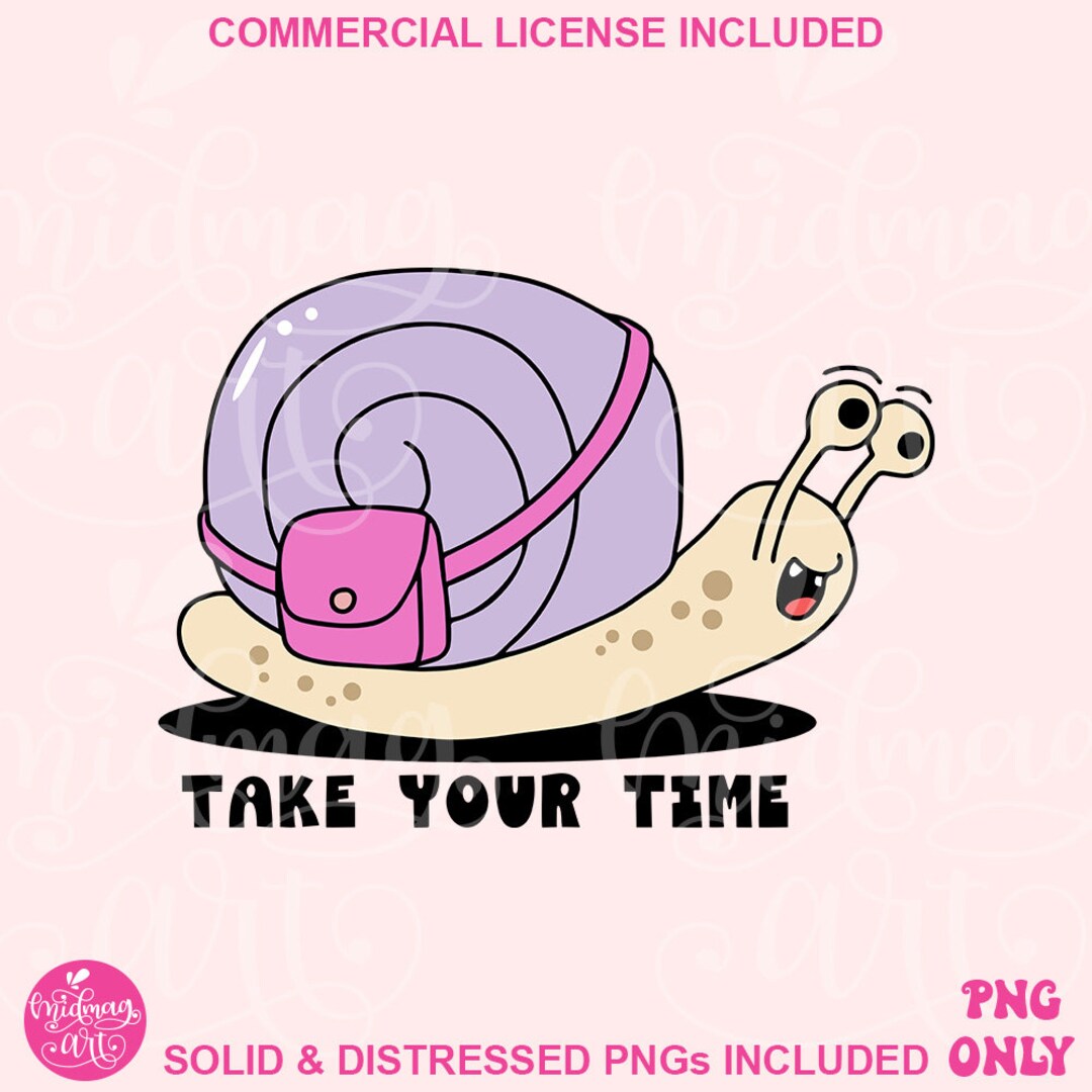Take Your Time PNG, Cute Drawing, Health Clipart, Aesthetic, Cute Snail ...