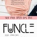 Funcle Definition Svg, Funcle Svg, Blessed Uncle Svg, Uncle Svg, Uncle ...