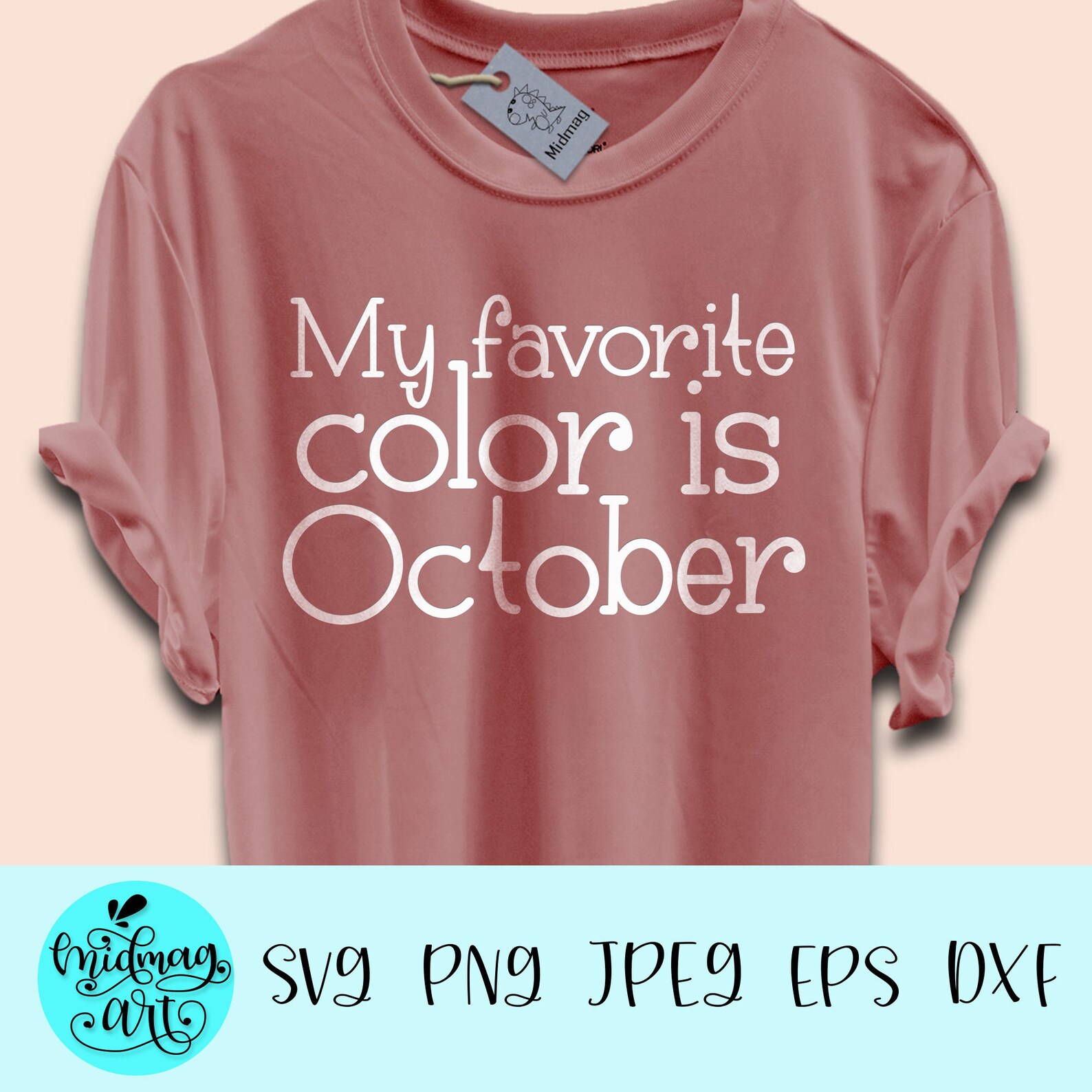 My Favorite Color is October Svg Fall Svg October Svg Fall | Etsy