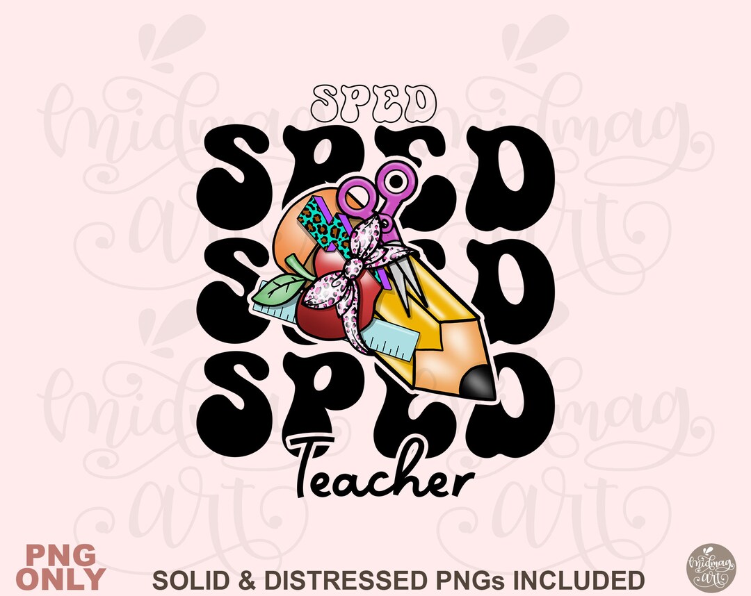 Sped Special Education Teacher Png, Retro PNG, School Png, Teacher Png ...