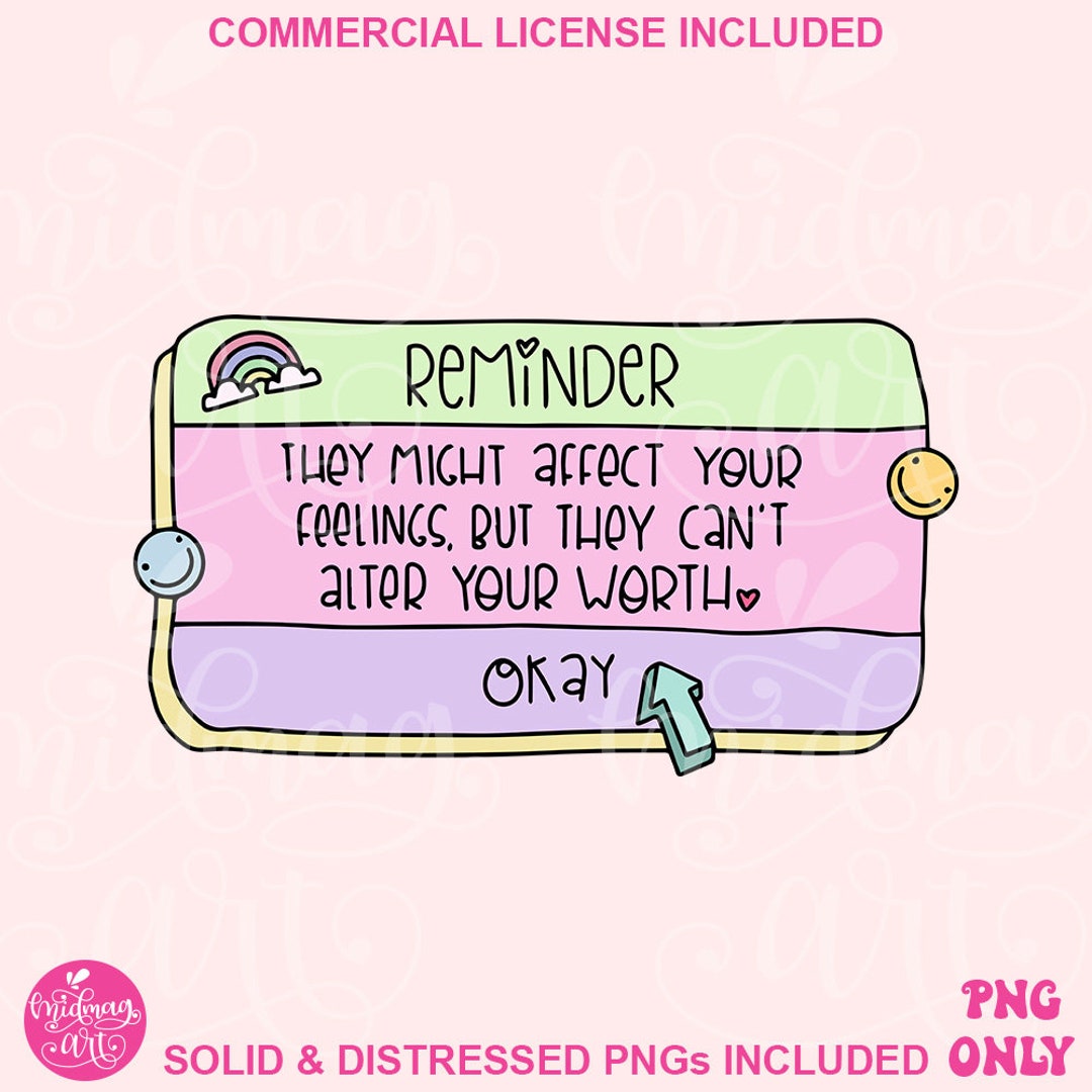 They Might Affect Your Feelings Png, Mental Health Sublimation, Cute ...
