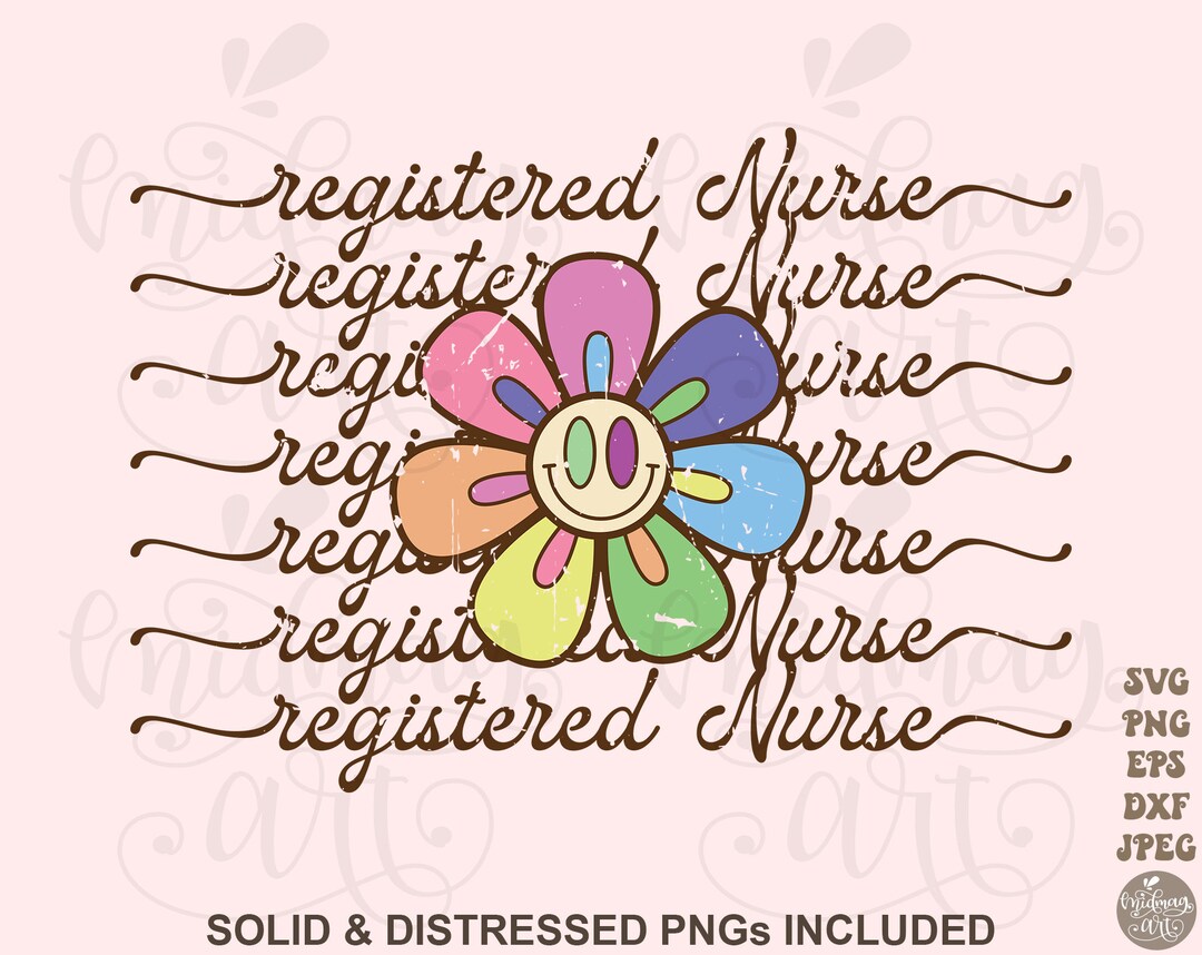 Registered Nurse Png Svg, Rn Sublimation Design Download, Registered ...
