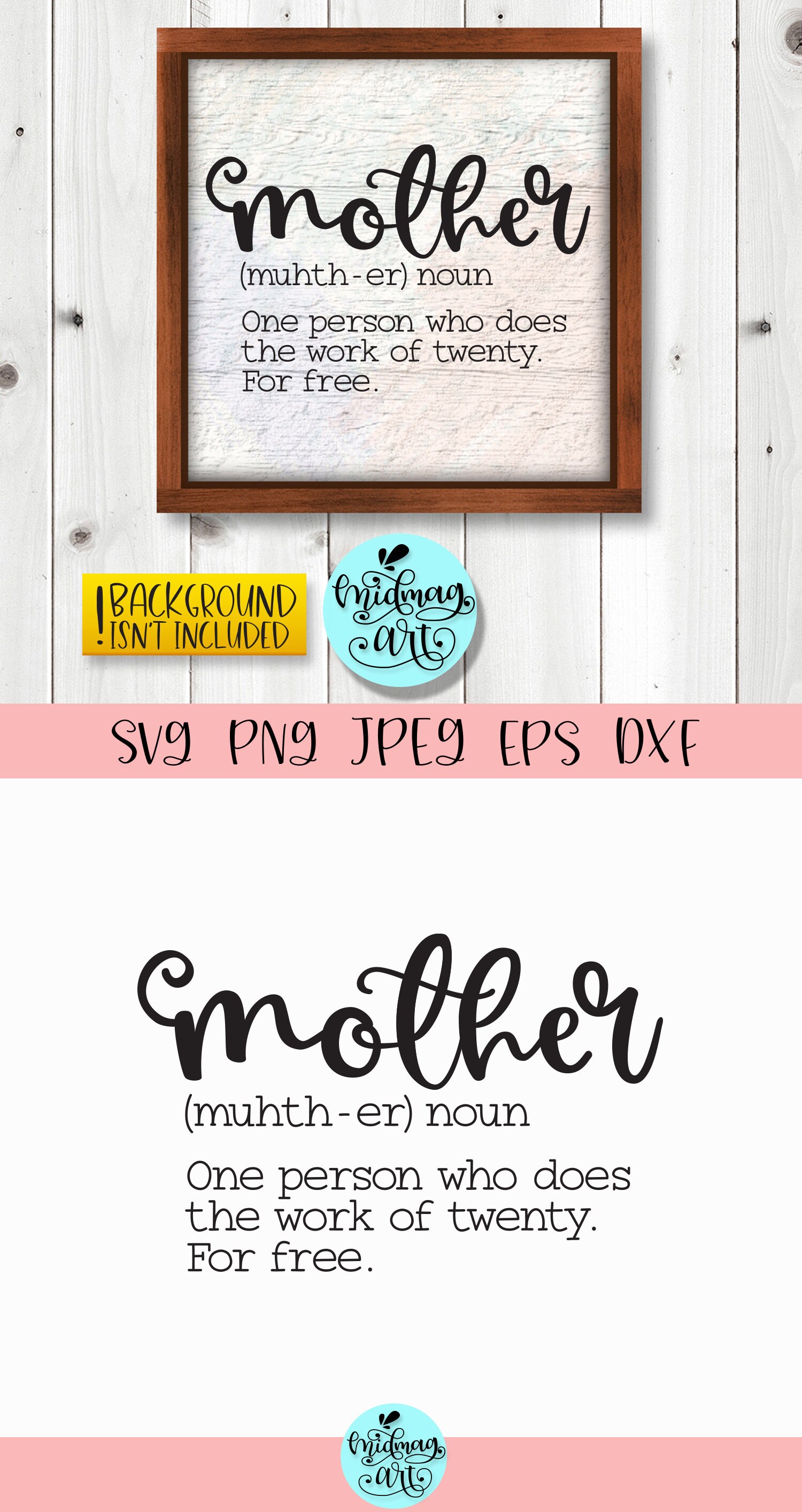 Mother definition svg mom quotes svg funny mom svg mom cut | Etsy