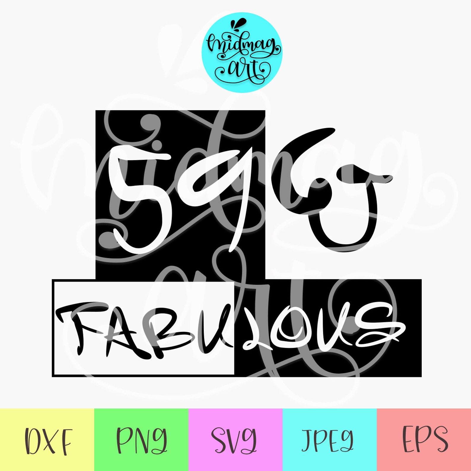 59 and Fabulous Svg, 59th Birthday Svg, 59 Years Old, 59th Birthday ...