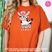 Cowdy Png, Cute Cow Png Sublimation, Trendy Cow Png Design for Stickers ...