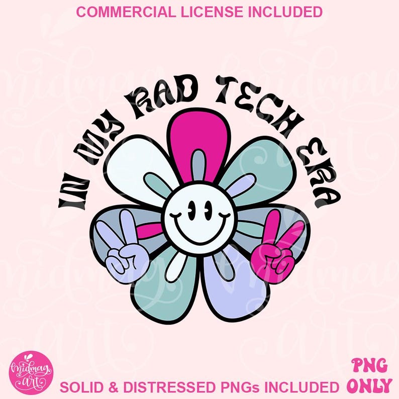In My Rad Tech Era PNG, Radiology and Rad Tech Png, Trendy Retro Groovy ...