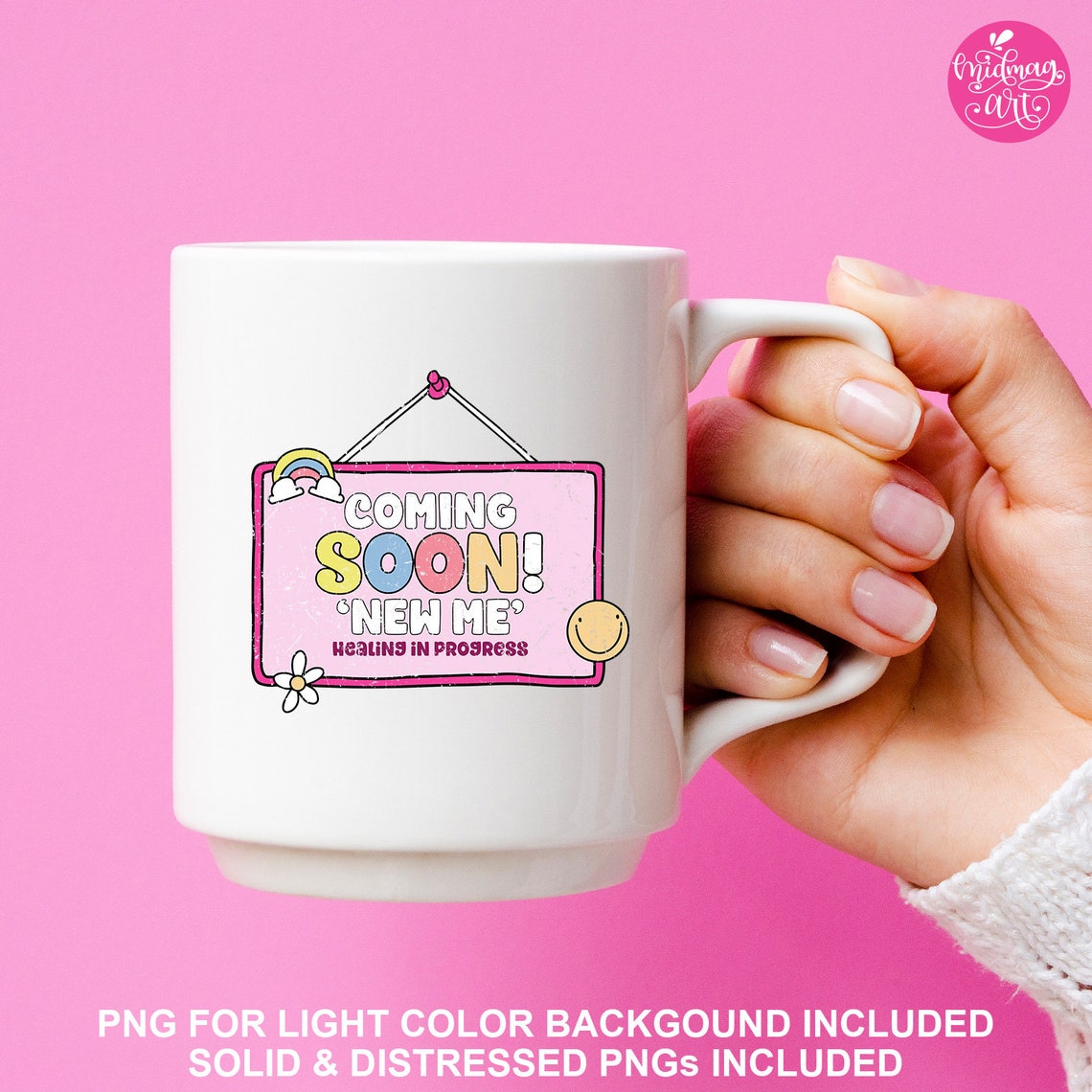 Coming Soon New Me Healing in Process Png, Trendy PNG, Mental Health ...