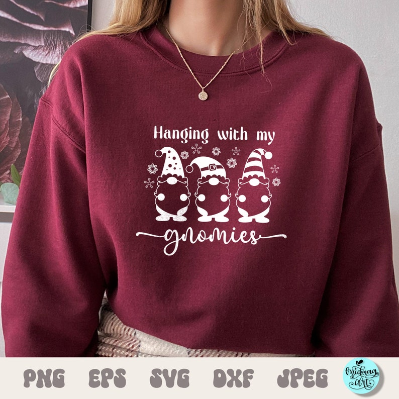 Hanging With My Gnomies Svg Christmas Cut File Christmas - Etsy