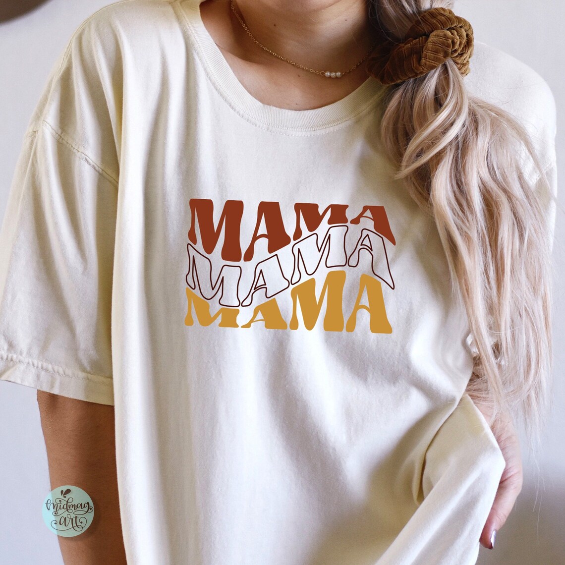 Mama Svg Wavy Text Svg Blessed Mama Svg Blessed Mom Svg - Etsy