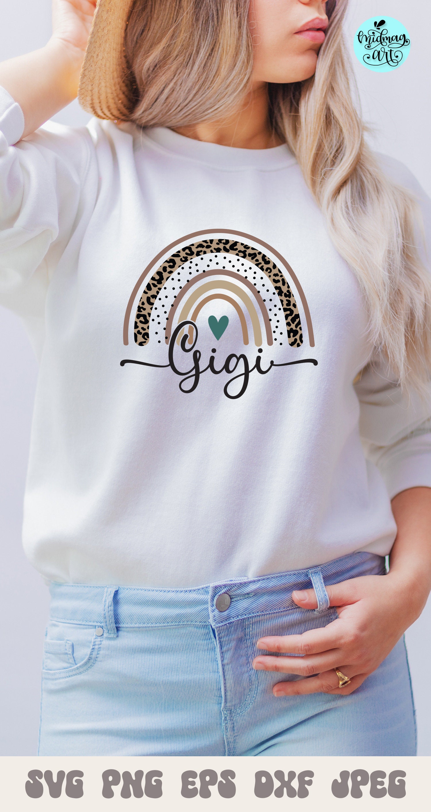 Gigi Rainbow Svg Gigi Png Gigi Sublimation Cricut Cut File - Etsy