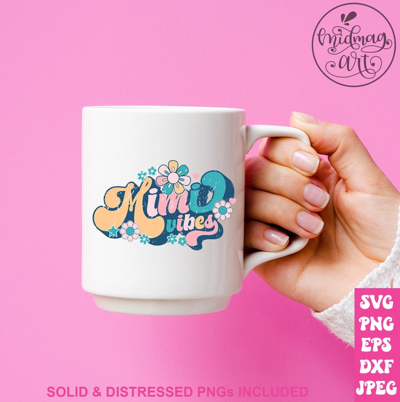 Mimi Vibes PNG, Mimi Svg, Stylish Mimi Shirt Design, Gift for Grandma ...