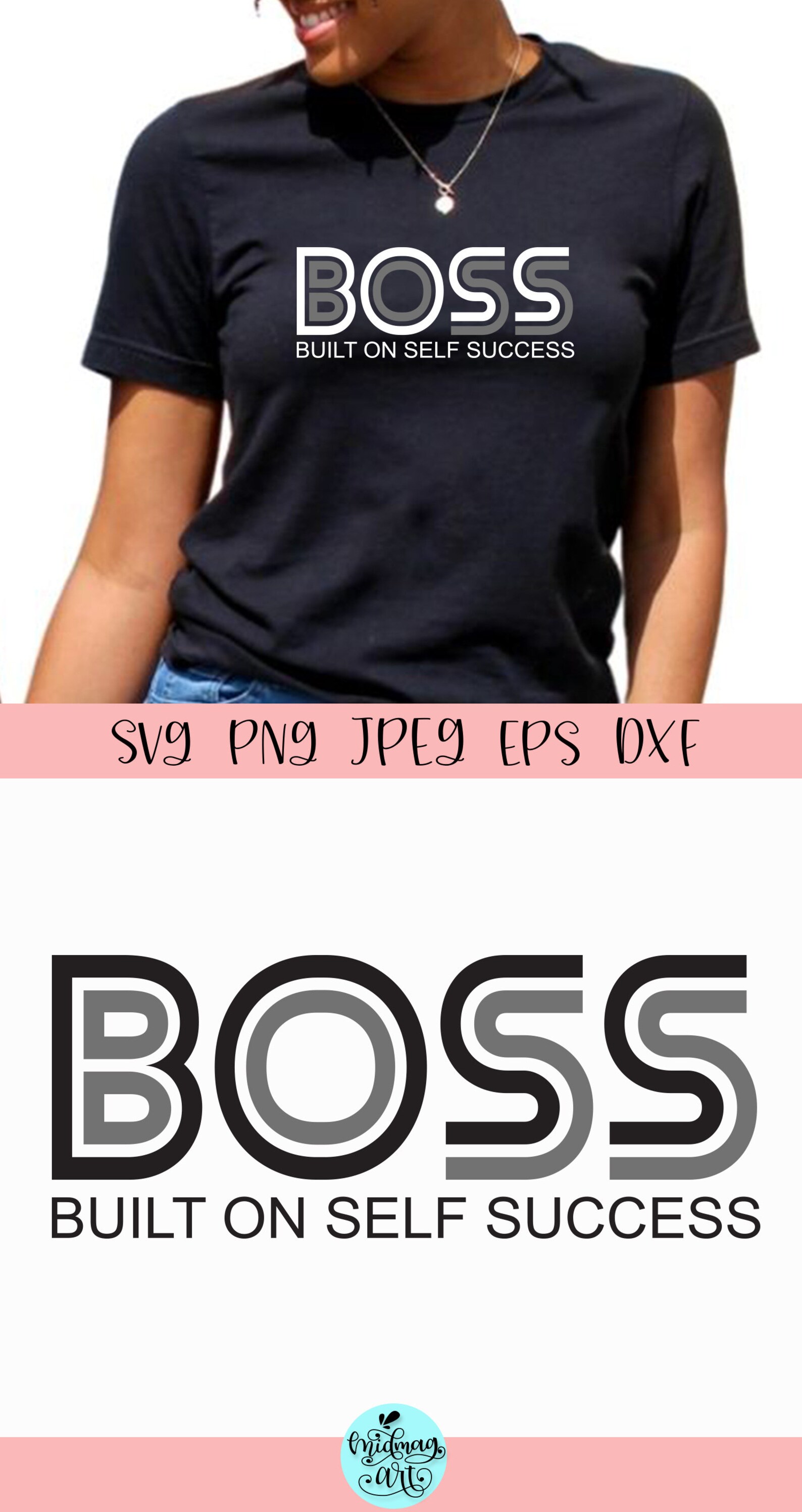 Boss Built on Self Success Svg Black History Svg Digital - Etsy