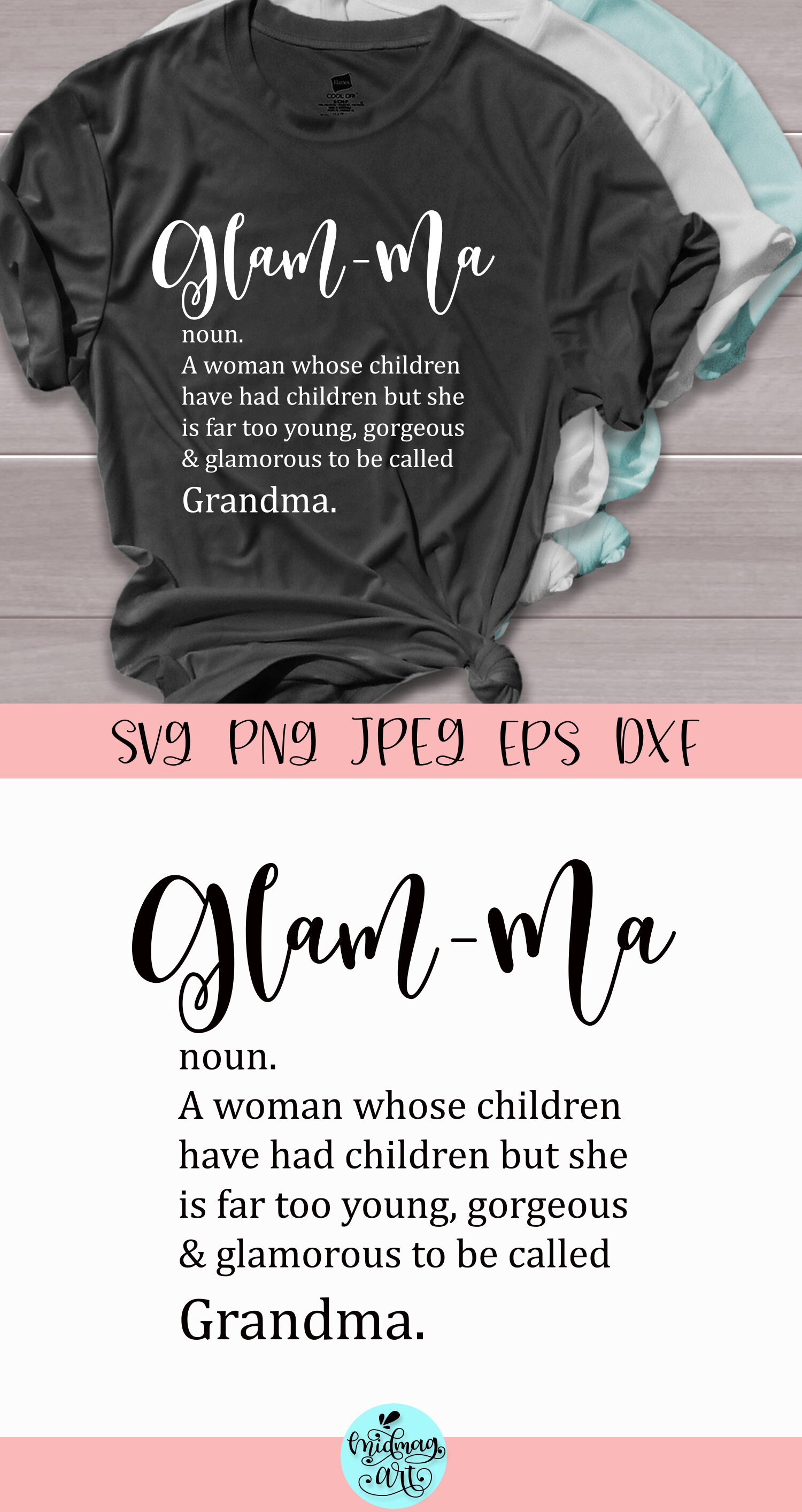 Glamma Definition Svg, Glamma Svg, Glam-ma Svg, Glam Ma Svg, Glamma ...