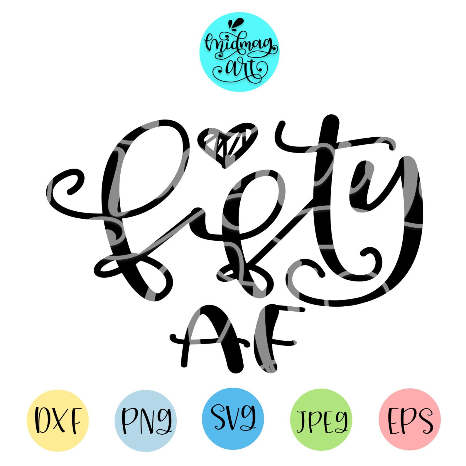 Fifty Af Svg Woman Birthday Svg Adult Birthday Svg Birthday | Etsy