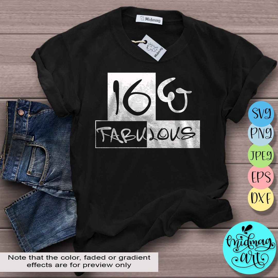 16 and Fabulous Svg, 16th Birthday Svg, Birthday Girl Svg, Fabulous Dxf ...