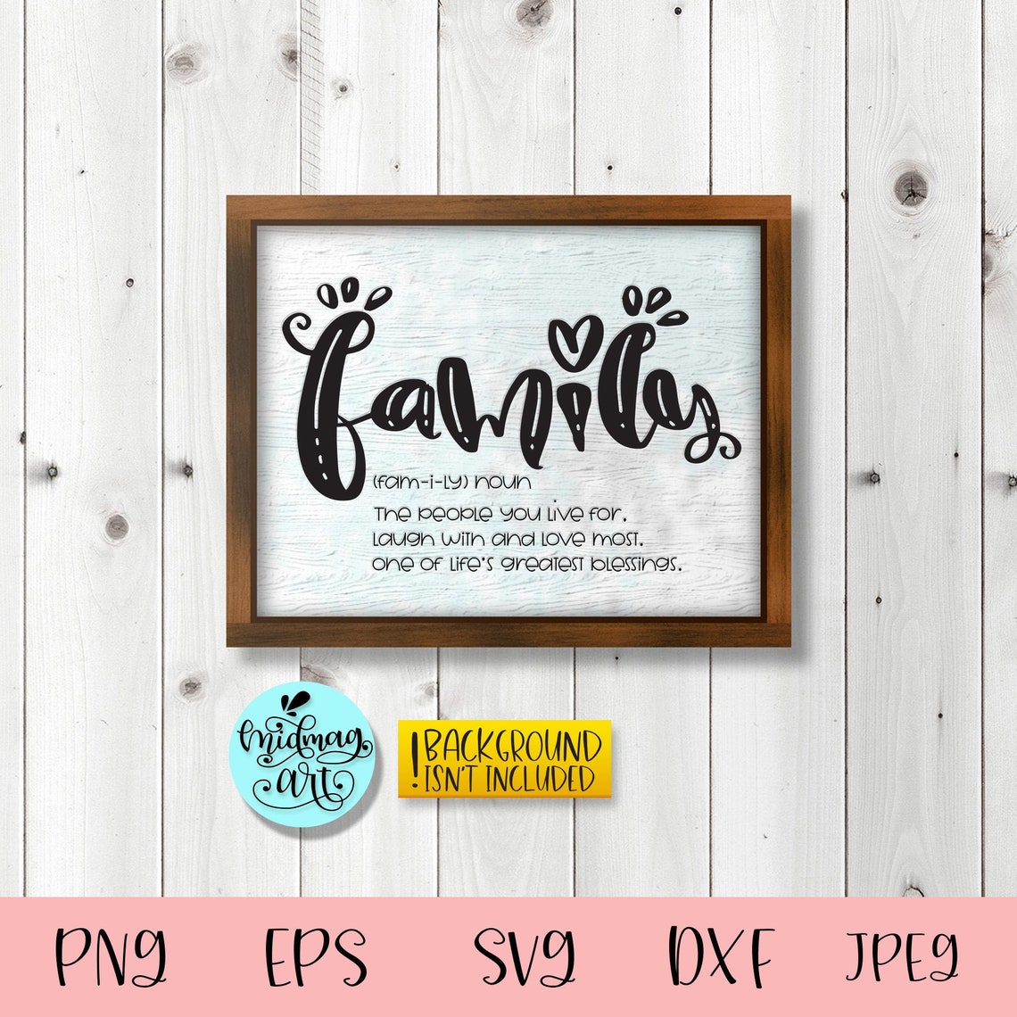 Family Definition Sign Svg Home Sign Svg Our Happy Place | Etsy