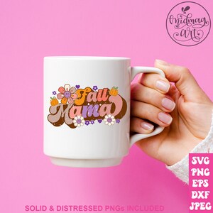 Fall Mama SVG PNG, Retro Fall Sublimation, Fall Shirt DTF Design ...