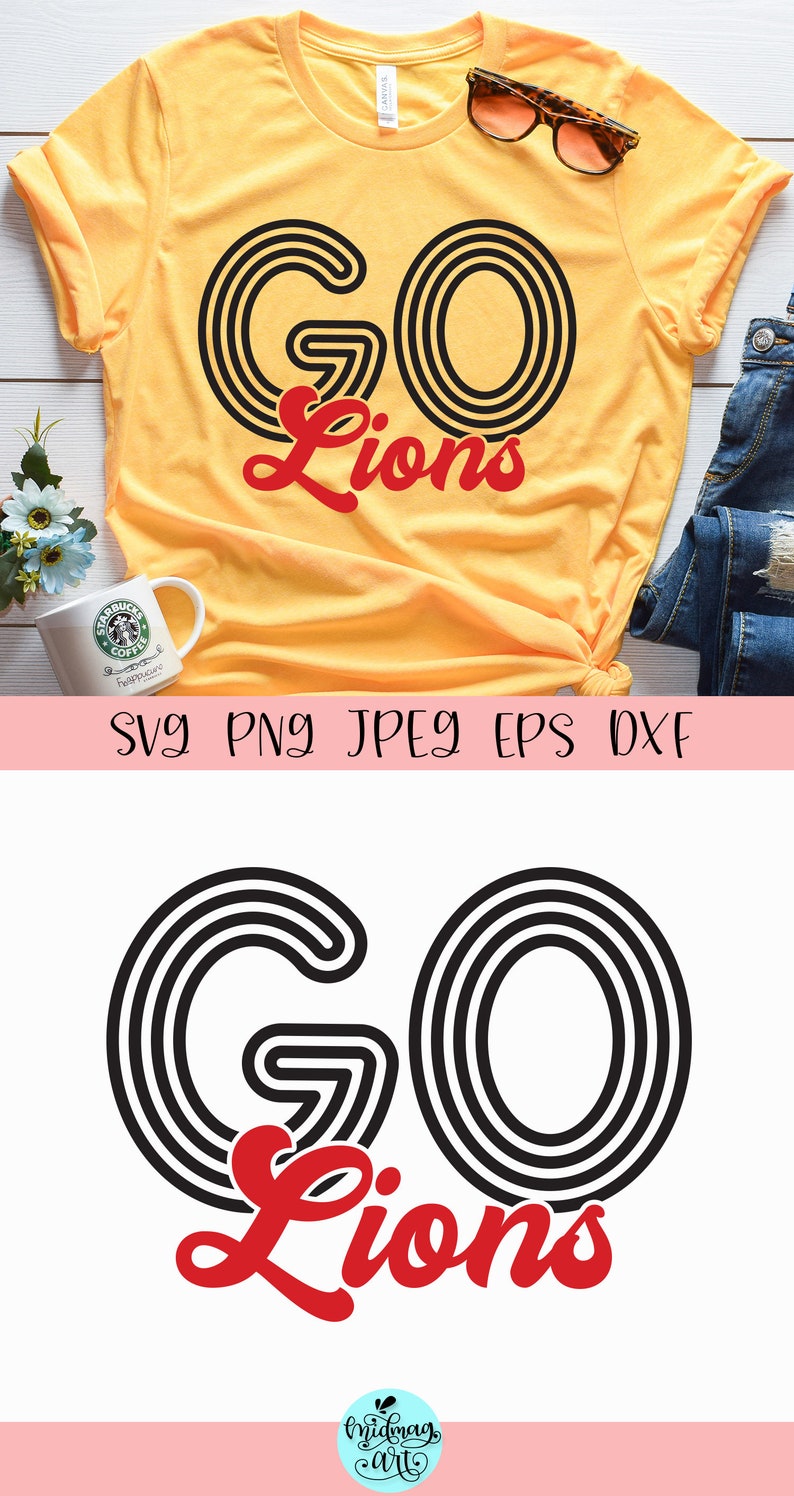 Go lions svg lions football svg lions shirt svg lion svg | Etsy