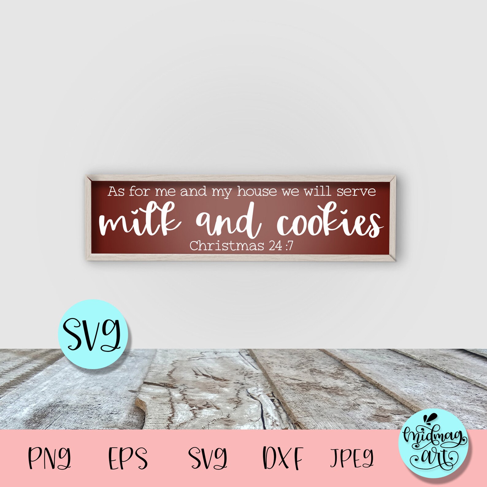 We Will Serve Milk and Cookies Sign Svg Christmas Sign Svg - Etsy