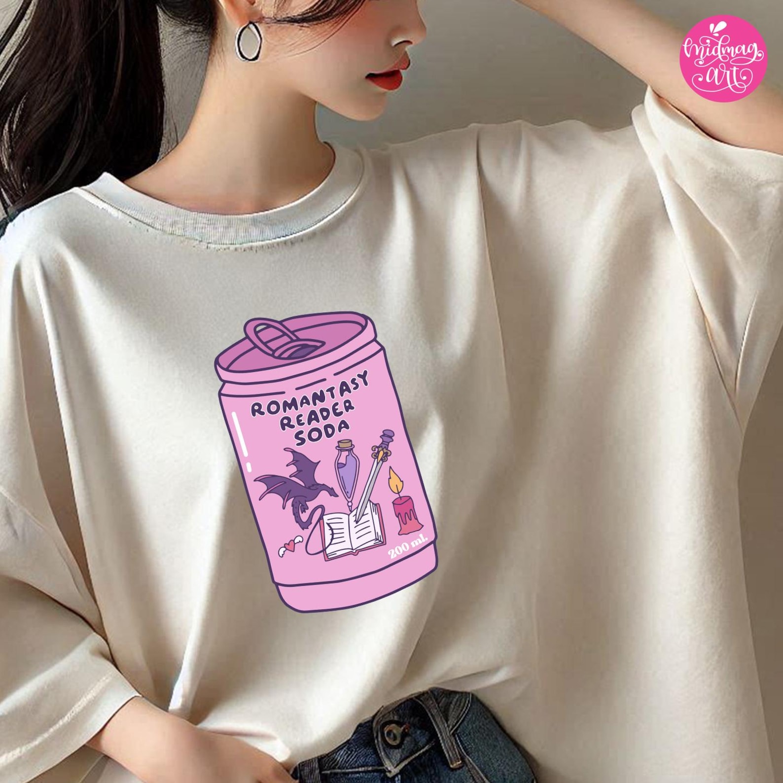 Romantasy Reader Soda PNG, Cute Trendy Aesthetic Romance Fantasy ...