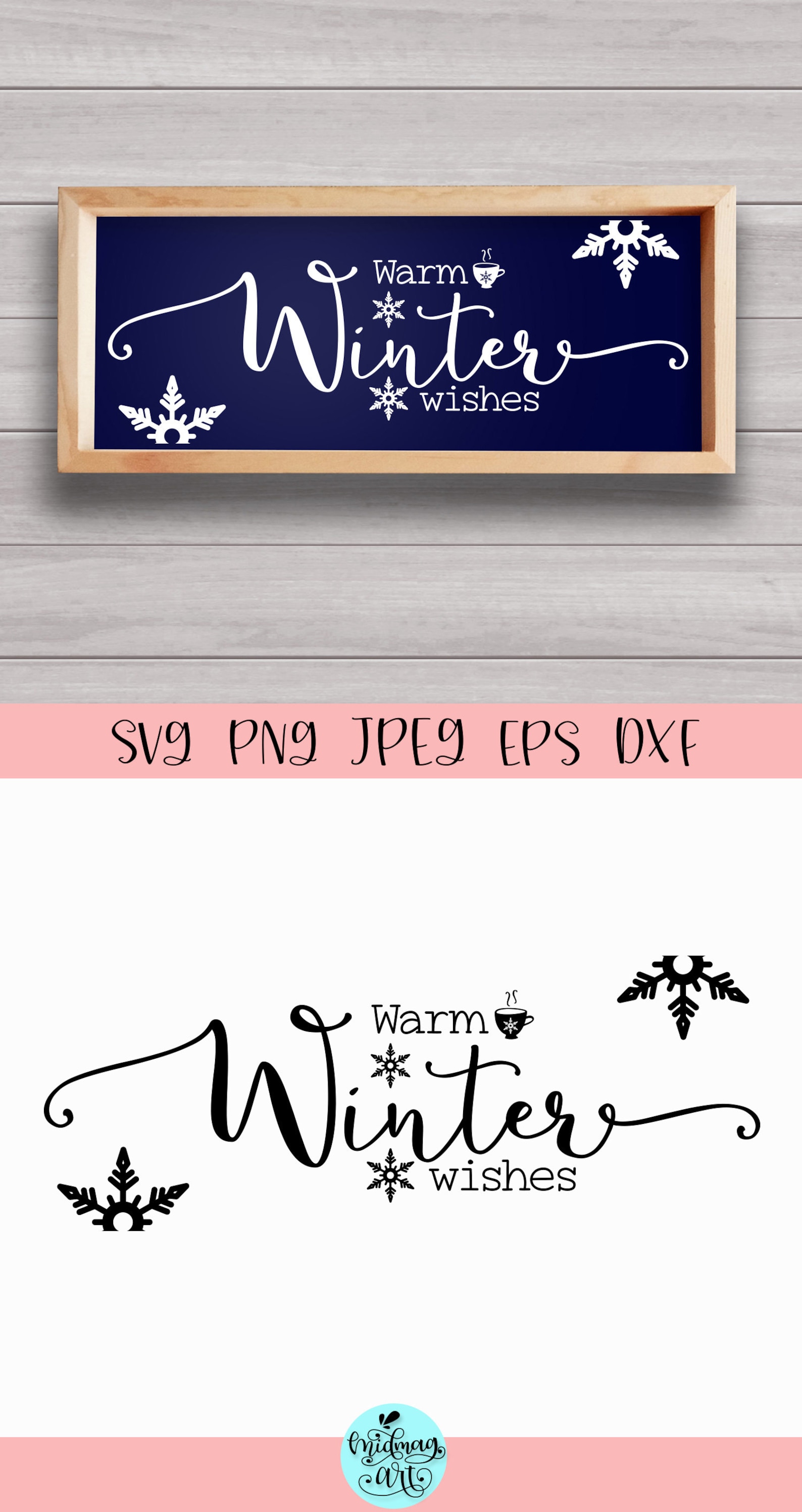 Warm Winter Wishes Wood Sign Svg Winter Wooden Sign Svg - Etsy