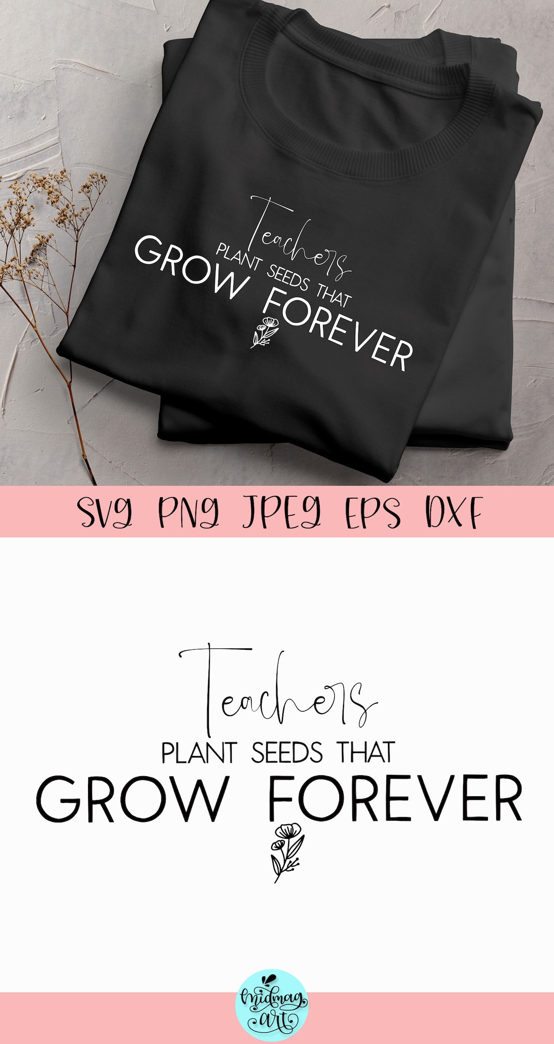 Teachers Plant Seeds That Grow Forever Svg Digital Download | Etsy