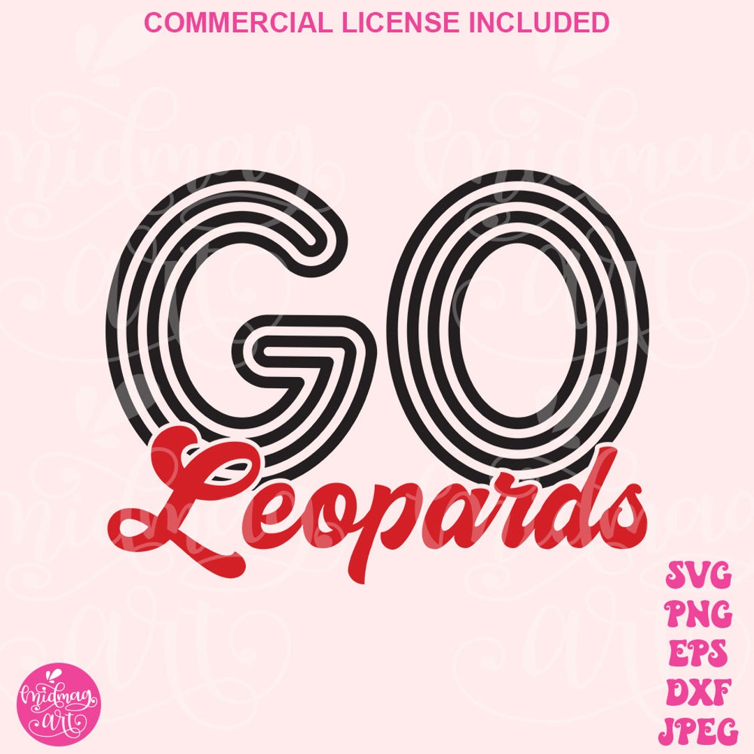 Go Leopards Svg Png, Lets Go Leopard Svg, Sports Svg, Leopard Svg ...