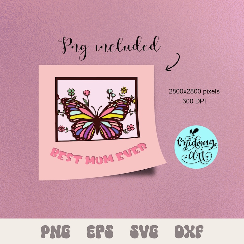 Best Mom Ever Shadow Box Svg 3d Mom Shadow Box Svg 3d - Etsy