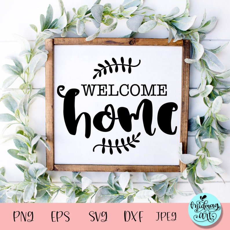 Welcome Home Wood Sign Svg Home Sign Svg Our Happy Place - Etsy