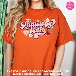 Retro Radiology Tech Svg Png, Rad Tech Flower, Nurse Elements Png ...