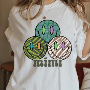 Retro Mimi Smiley Face Svg Png Sublimation, Distressed Png Sublimation ...