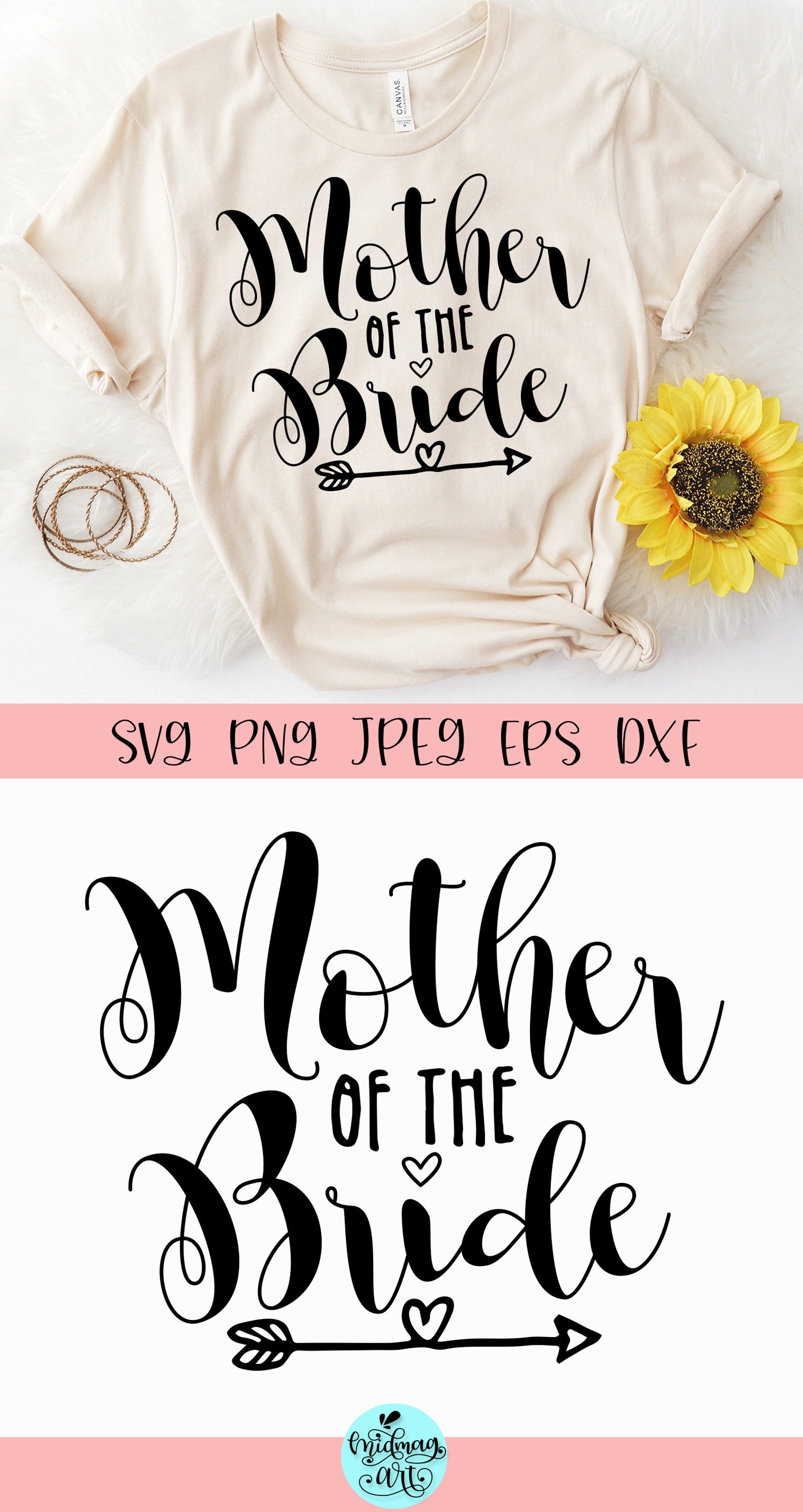 Mother of the Bride Svg Bride's Mom Svg Bride Svg Svg - Etsy