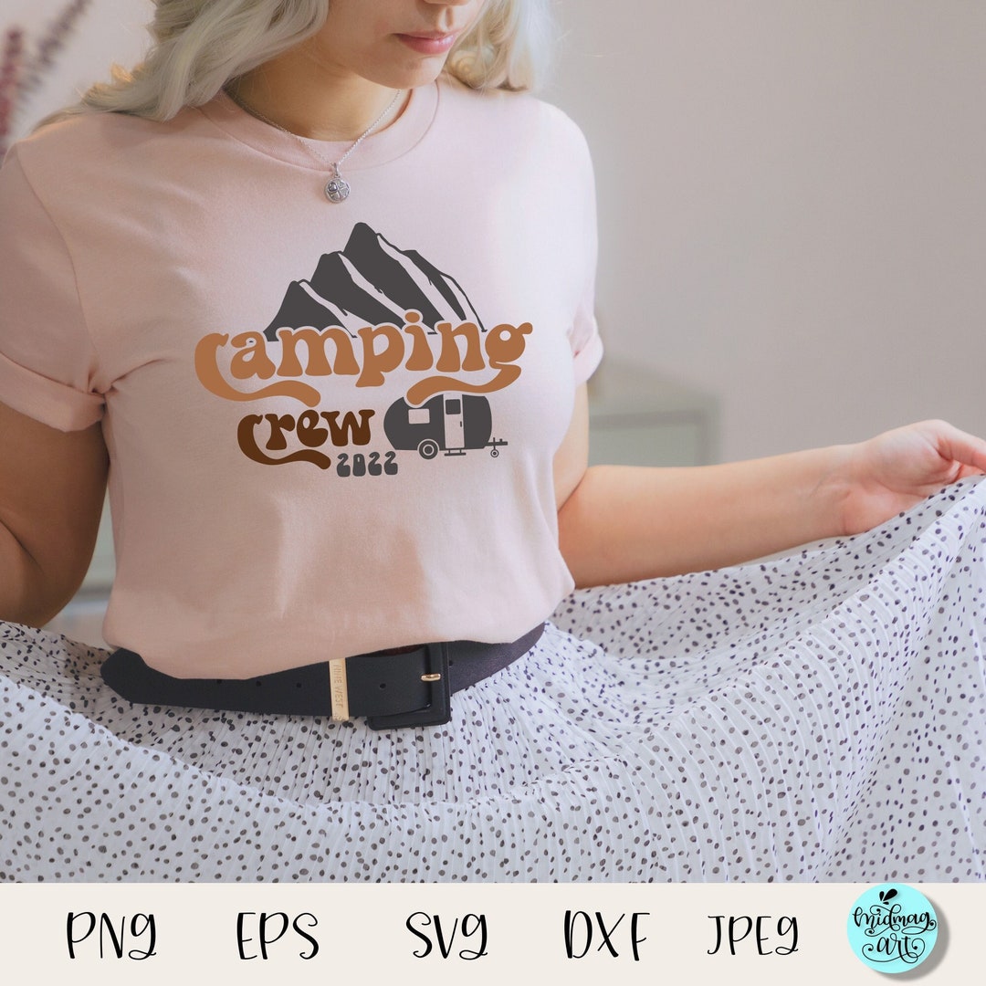 Camping Crew 2022 Svg, Groovy Svg, Hippie Svg, 70s Svg, Groovy Text ...