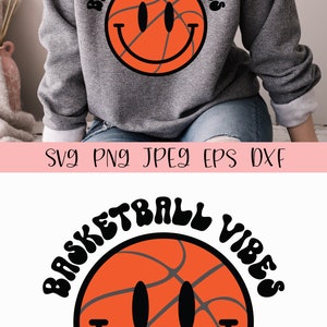 Basketball Vibes Svg, Groovy Svg, Retro Svg, Round Svg, Hippie Svg, 70s ...