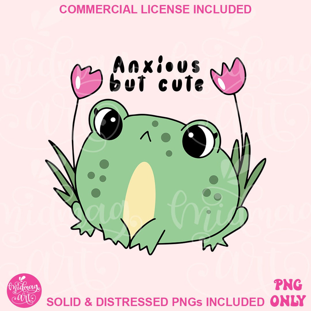 Anxious but Cute Png, Anxious Png, Mental Health Png, Cute Png, Self ...