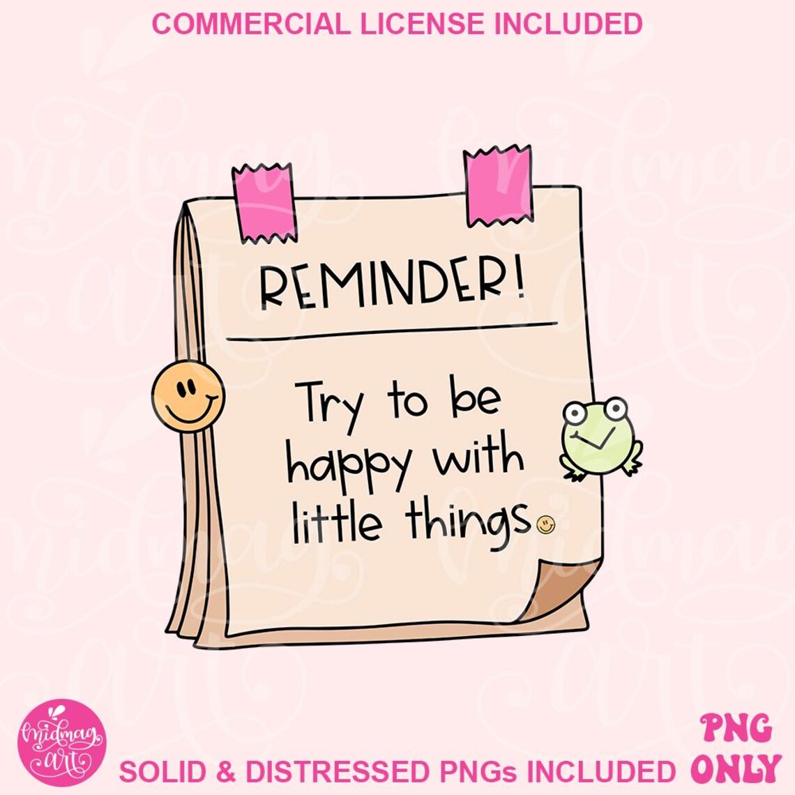 Try to Be Happy With Little Things Png, Positive Png, Motivational Png ...