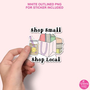 Shop Small Shop Local PNG, Small Business Png, Digital Download Art for ...