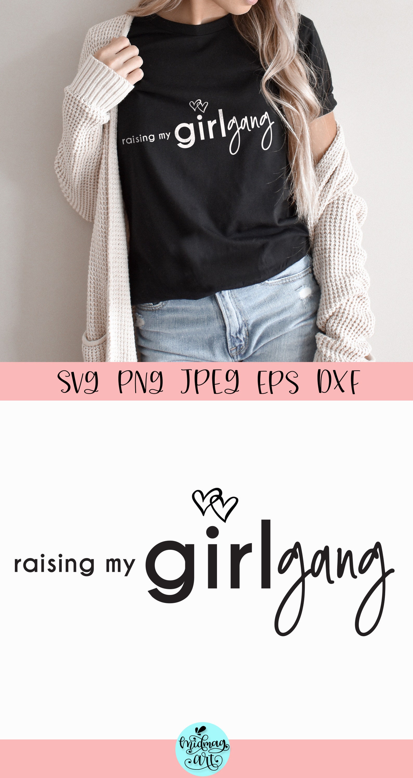 Raising My Girl Gang Svg Digital Download Sarcastic Svg - Etsy