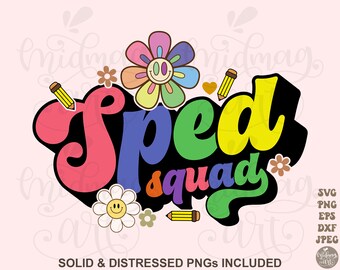 SPED Squad PNG Image, Special Education Back to School Design ...