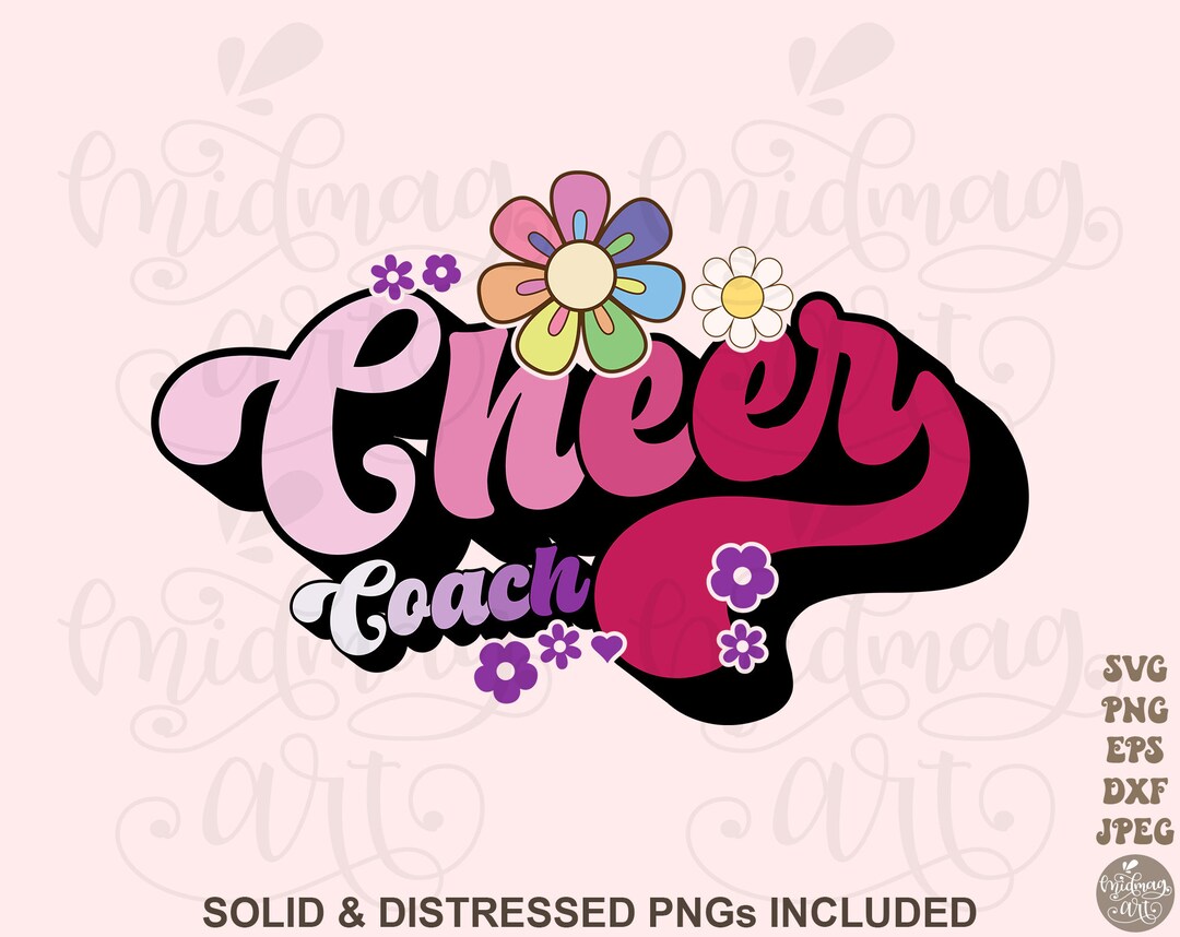 Cheer Coach Png Svg, Png Dxf Eps, Cheerleader Coach Shirt, Megaphone ...