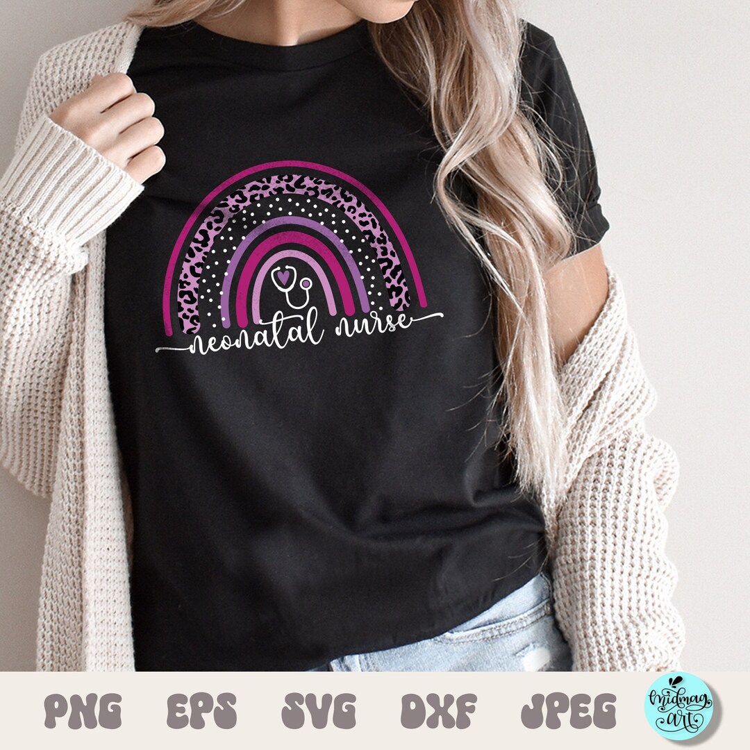 Neonatal Nurse Rainbow SVG, Nurse PNG, Nurse Sublimation, Groovy Svg ...