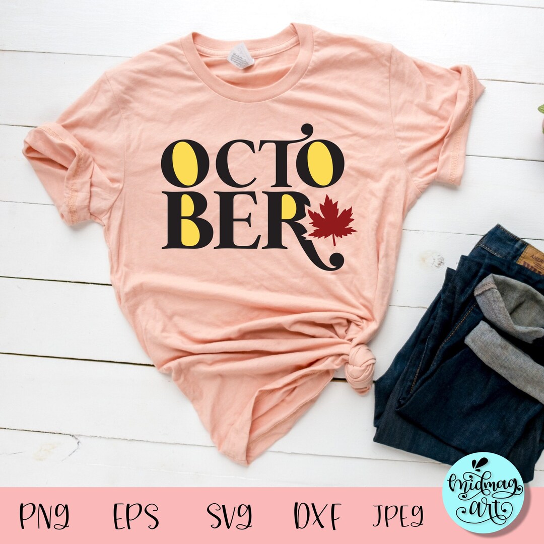 October Svg, Fall in Love Svg, Fall is My Favorite Color Svg, My ...