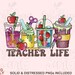 Teacher Life Coffee Cups Png Sublimation Design Download, Teacher's Day ...