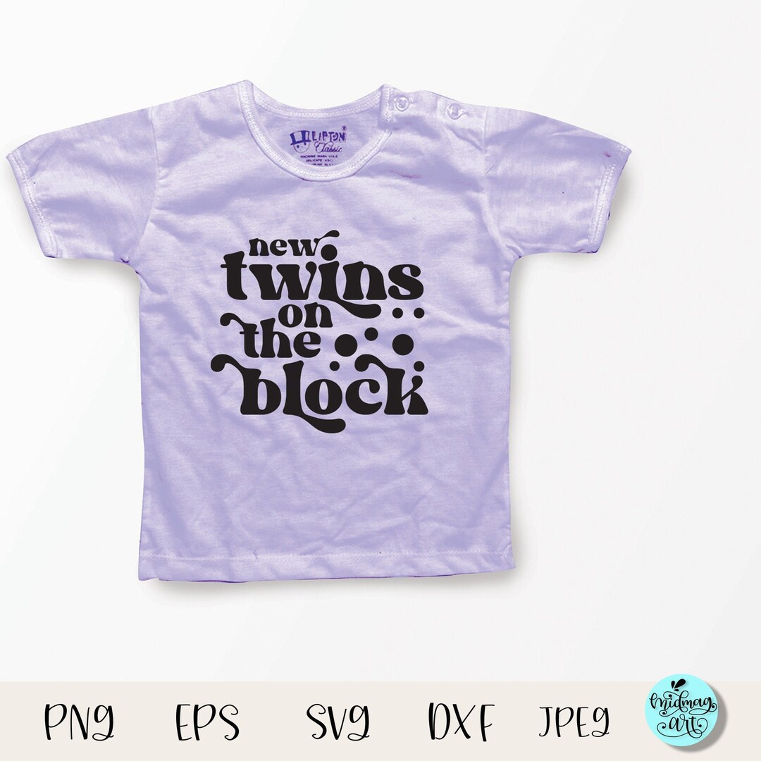 New Twins on the Block Svg, Funny Kids Svg, Kids Cut File, Digital ...
