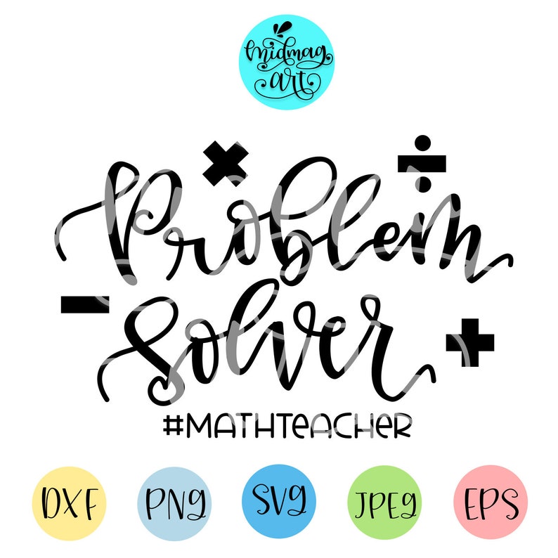 Problem Solver Svg Math Teacher Svg Hand Lettered Svg - Etsy