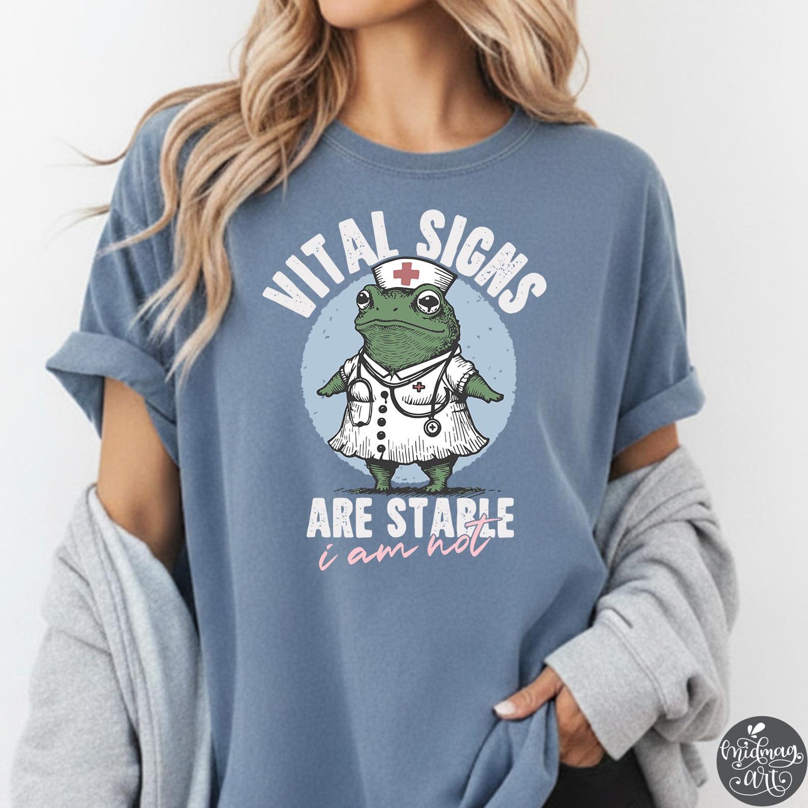 Vital Signs Are Stable I Am Not PNG, Funny Sarcastic Frog Nurse Medical ...