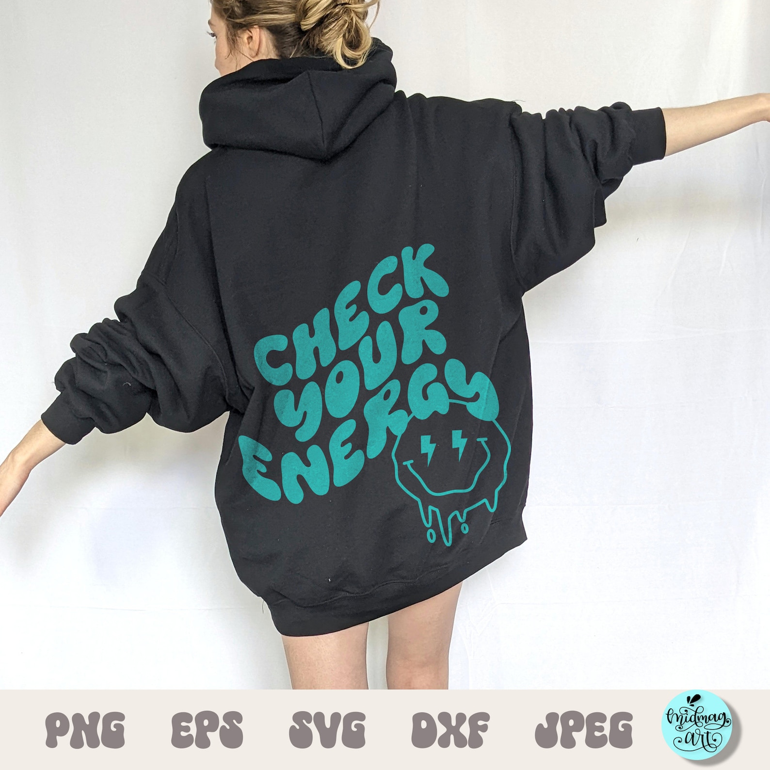 Check Your Energy Svg Oversized Shirt Svg Oversized Hoodie - Etsy