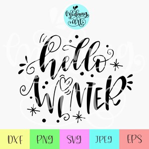 Hello Winter Svg, Winter Svg, Winter Svg File, Winter Cut File ...