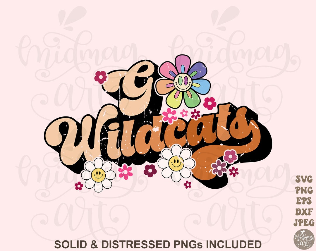 Go Wildcats Png, Wildcats Svg & PNG, Typography Svg, Wildcats Cheer Svg ...