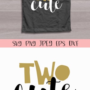 Two Cute Svg, 2nd Birthday Svg, My Second Birthday Svg - Etsy